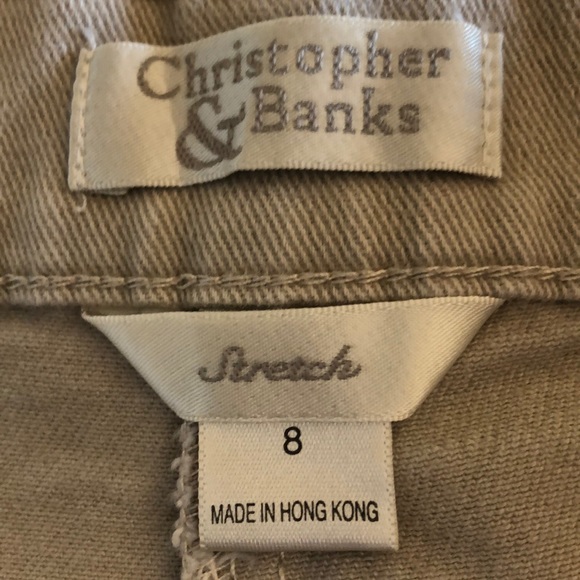 Christopher & Banks | Jeans | Christopher Banks Tan Stretch Denim Tan ...